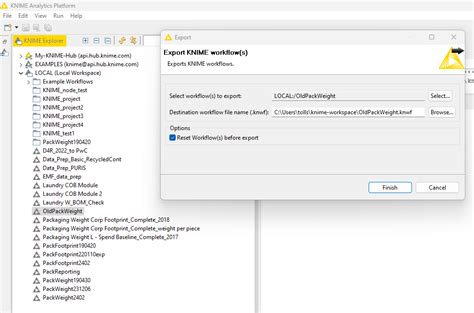 Export Of Workflow Yields Files With Knwf Extension That Cannot Be Opened Knime Analytics