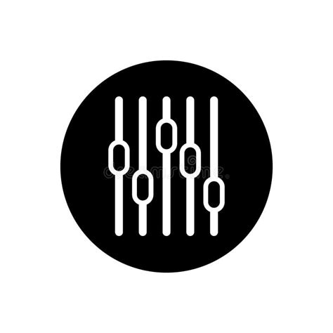 Filter Control Icon Vector Set Adjustment Illustration Sign Mixer Symbol Stock Vector