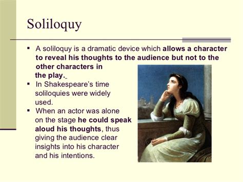 How To Use Soliloquy In A Sentence