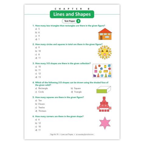Class 1 Maths Olympiad Test Papers Activity Based Worksheets Worksheets Library