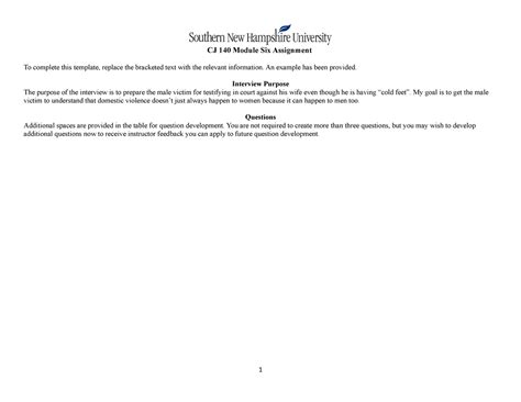 6 2 Module Six Assignment Cj 140 Module Six Assignment To Complete This Template Replace The