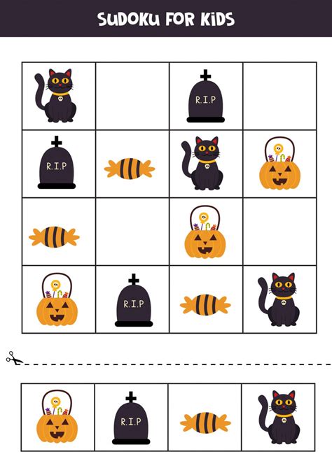 Halloween Sudoku για παιδιά Mothersblog Gr