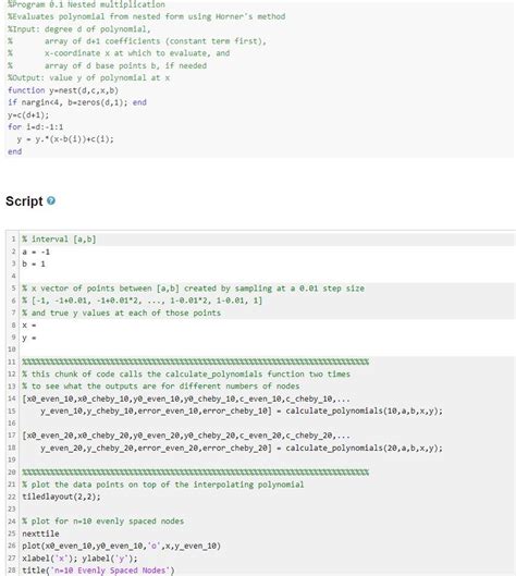 Let F X Ex Compare Evenly Spaced Interpolation Chegg