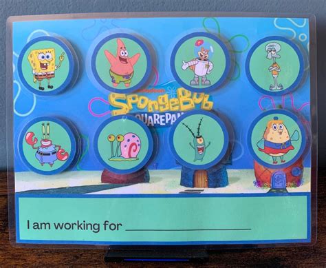 Spongebob Token Board Etsy
