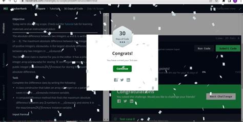 finished 3 stars on hackerrank for problem solving shalini sendane