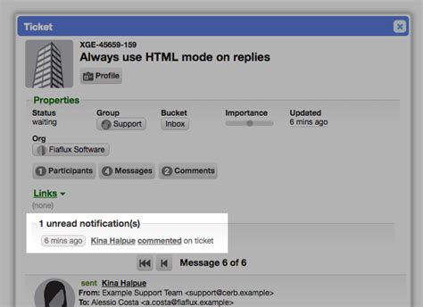 Notifications Cerb