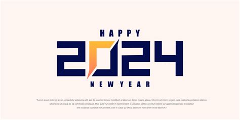Happy New Year Logo Text Design Number Design Template Vector Illustration