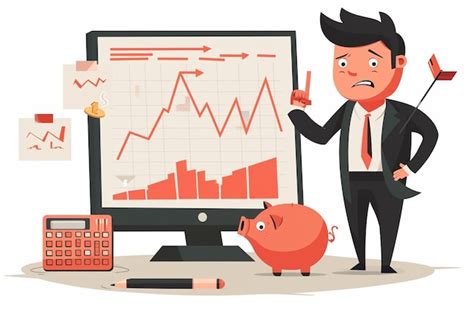 Cartoon Man Holding Arrow Pointing Premium Ai Generated Vector