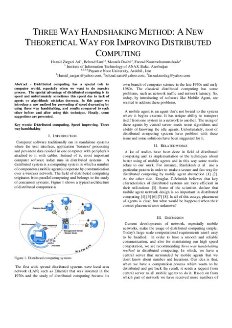 Doc Three Way Handshaking Method A New Theoretical Way For Improving