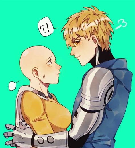 Genos Saitama Genderbend One Punch Man Funny One Punch Man Anime