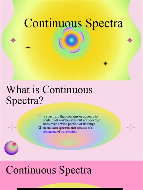 Continuous Spectra Pdf
