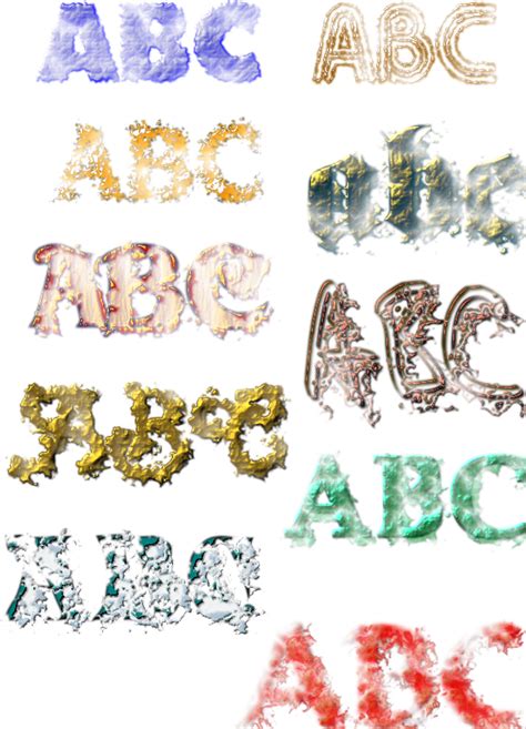 Ten Text Textures Openclipart