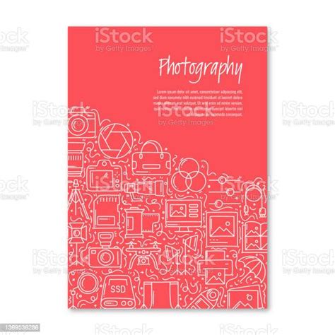 사진 관련 개체 및 요소 손으로 그린 벡터 낙서 일러스트 레이션 컬렉션 포스터 다른 사진 개체와 커버 템플릿 0명에 대한 스톡