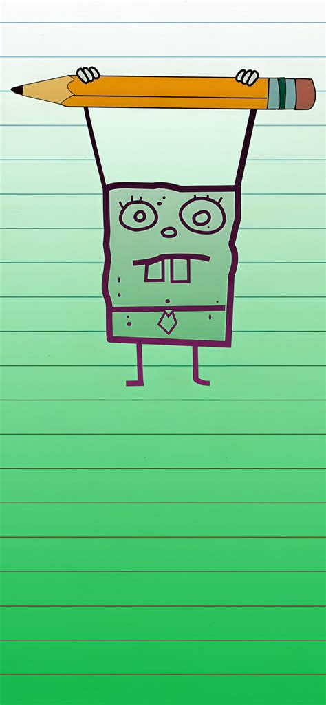 Hand Drawn Spongebob Notebook Wallpapers Weird Wallpapers
