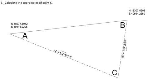 Solved Calculate The Coordinates Of Point C Chegg Com