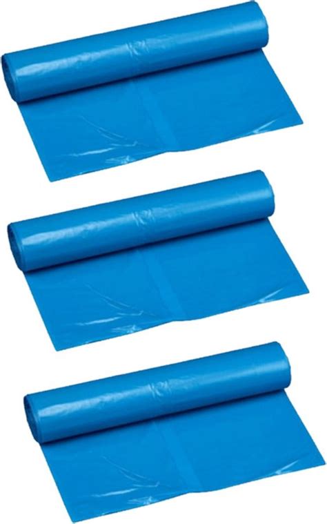 Papstar X Stuks Afvalzakken Vuilniszakken Liter Blauw Containerzakken Bol