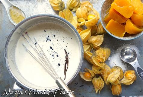 Vegetarian Panna Cotta With Passion Fruit And Physalis Coulis Narins