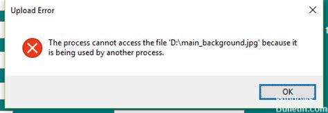 The Process Cannot Access The File Because It Is Being Used By Another Process Repair Windows