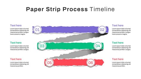 Zig Zag Process Flow Presentation Template SlideKit