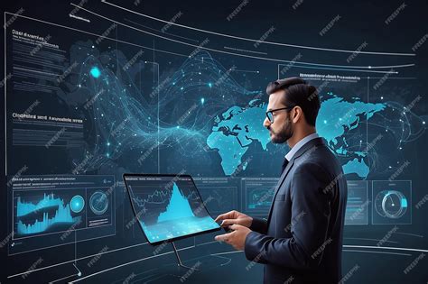 Premium Photo Big Data Technology And Data Science Data Scientist Querying Analysing And