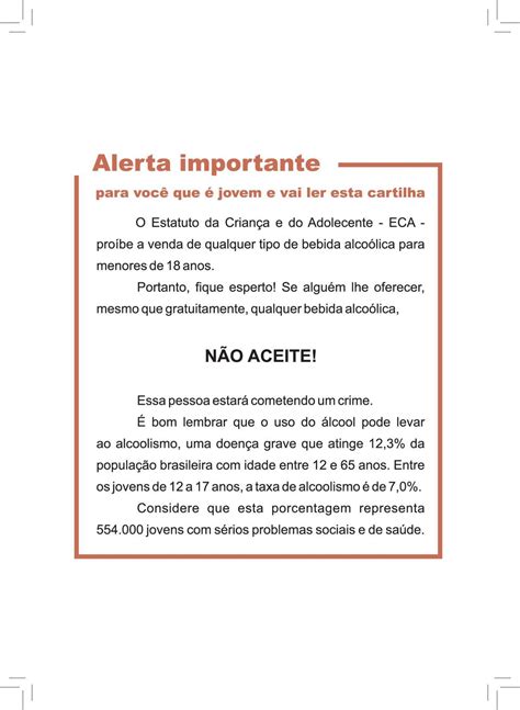 Drogas Cartilha álcool E Jovens Pdf Free Download