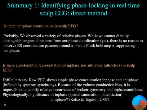 PPT EEGs Rosetta Stone Identifying Phase Coupling Metastability In The Brain