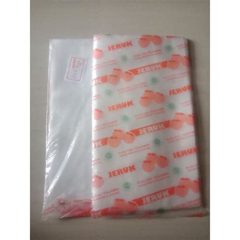 Jual Plastik PE Jeruk 1kg 15x27 Kantong Plastik Jeruk Tahan Panas