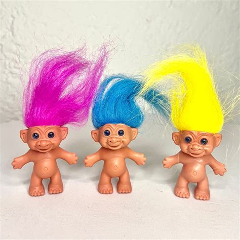 80s Uneeda Dam Troll Dolls Rare Collectible Set Made In Korea By Russ Berrie And Co With Vintage