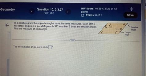 Solved In A Parallelogram The Opposite Angles Have The Same Chegg