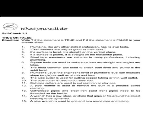 Whatyouwitt Do Solf Check 11 TRUE OR FALSE StudyX