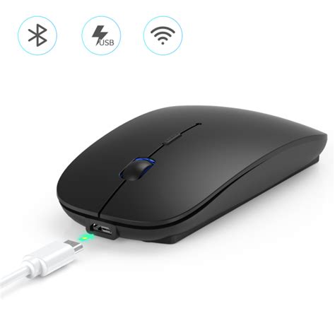 Hommie Bluetooth Wireless Mouse Dual Mode Mouse Portable Ergonomic