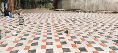 Grey Rectangular Concrete Paver Block 60mm At 34 Sq Ft In Bhopal