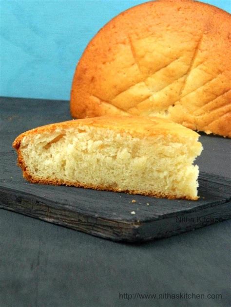 Eggless Butterless Vanilla Sponge Cake Recipe Nitha Kitchen Recipe