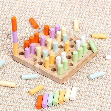 Wholesale Intertesting Colorful 49 Holes Mini Wooden Board UNION SOURCE TRNDS THE MARKET