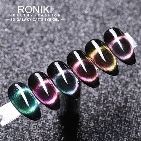Roniki Private Label Cat Eyes Magnetic Nail Gel Polish Non Toxic 9d