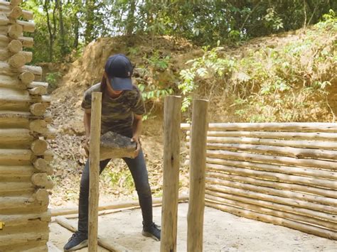 Girl Living Off Grid Built Secret Underground Hut To Live In The Wild