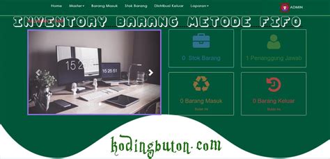 Source Code Aplikasi Inventory Barang Metode Fifo