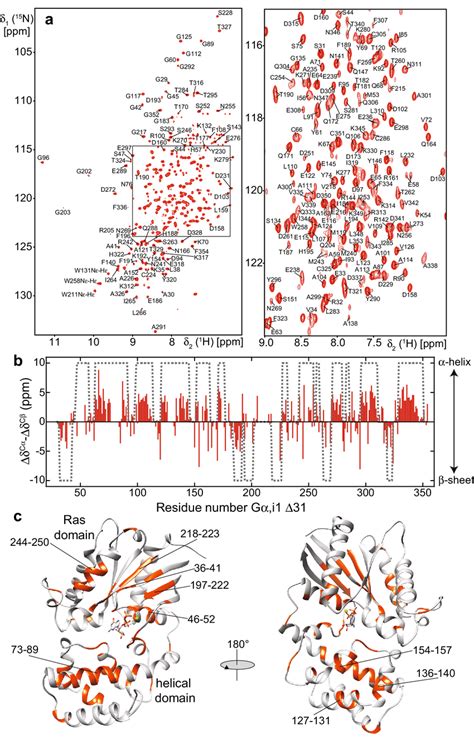 backbone resonance assignment of gαi 1Δ31 in the gdp bound form a