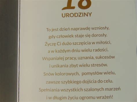 Kartka A5 18 Urodziny Abcard