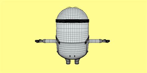 Minions Carl Character 3d Model By Azinkey