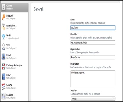 Configuring Native Supplicant For X Authentication