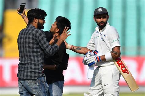 India Vs West Indies Fans Breach Security Try To Click Selfie With