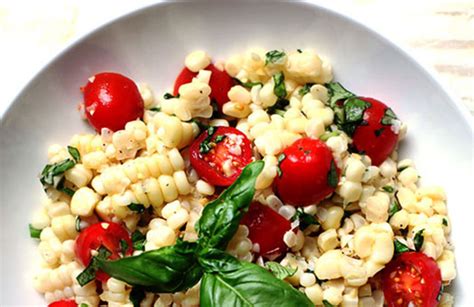Corn Basil Tomato Salad Recipe Savory Sweet Life