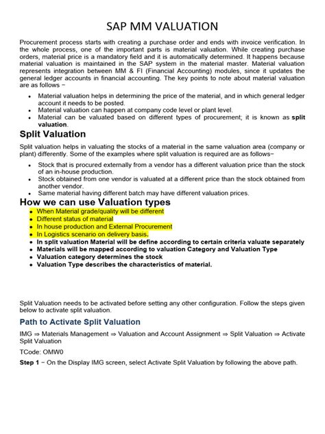 Lecture 14 Split Valuation Pdf