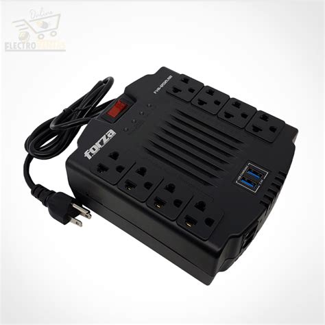 PCG01 06 ESTABILIZADOR FORZA DE 8 ENTRADAS 600W FVR 1202USB VENTAS