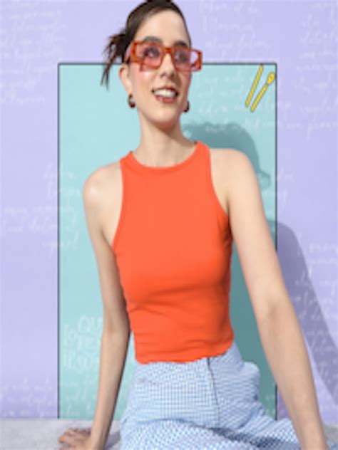 Buy Hereandnow Tank Crop Top Tops For Women 19837974 Myntra