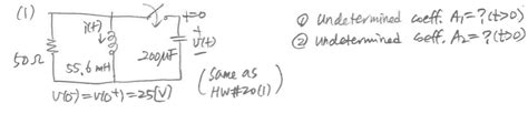Solved Undetermined Coeff A T Undetermined Chegg