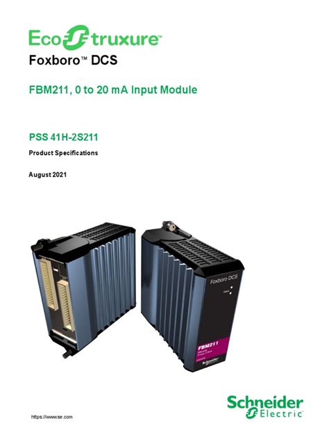 Fbm211 0 To 20 Ma Input Module Pdf Electrical Engineering Electricity