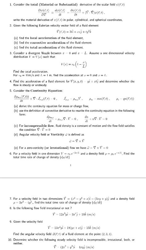 Solved 1 Consider The Total Material Or Substantial