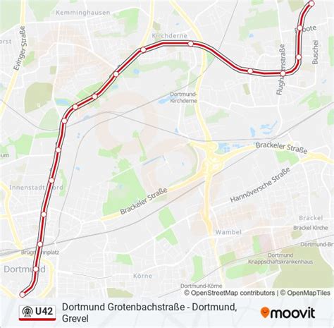 u42 Route: Schedules, Stops & Maps - Dortmund Stadtgarten (Updated)